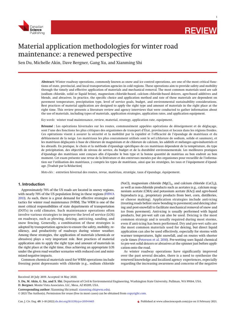 Du Et Al - 2022 - Material Application Methodologies For Winter Road ...