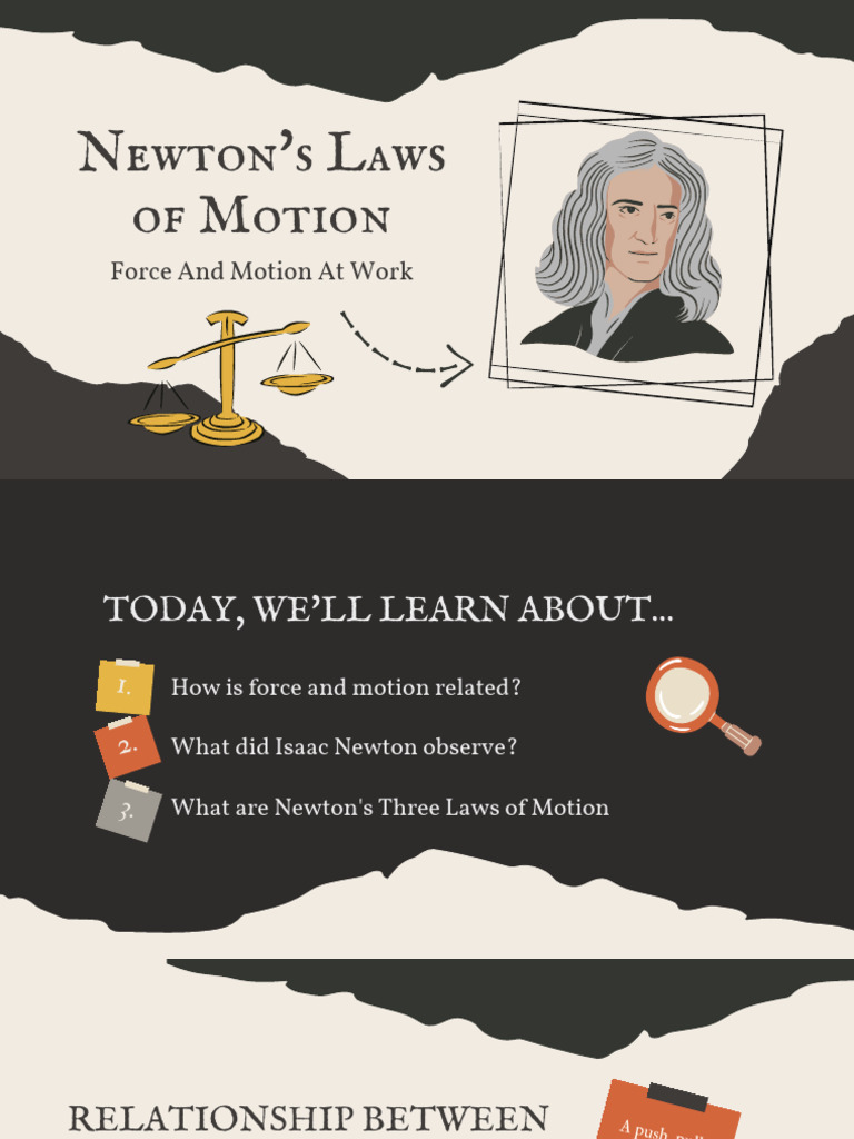 Newtons laws of motion | PDF | Force | Newton's Laws Of Motion
