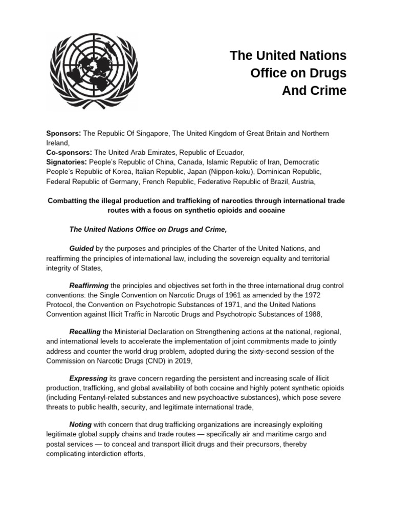 The Organised Drug Resisstance Campaign (ODRC)_Resolution | PDF ...