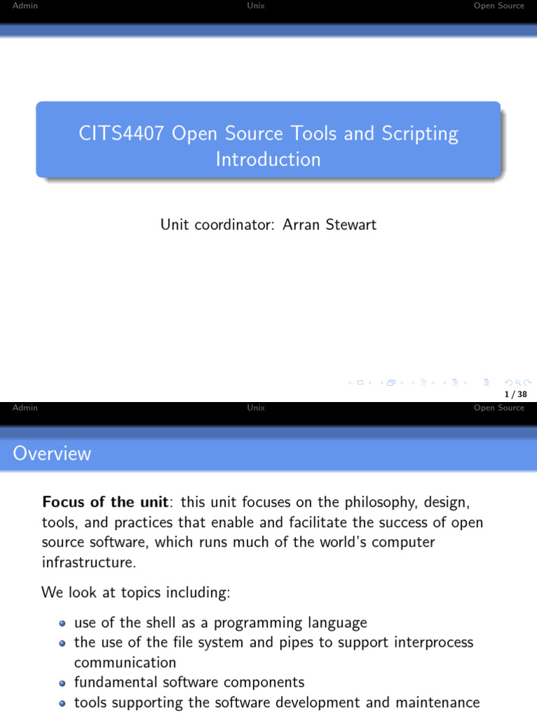 lect01 | PDF | Unix | Linux