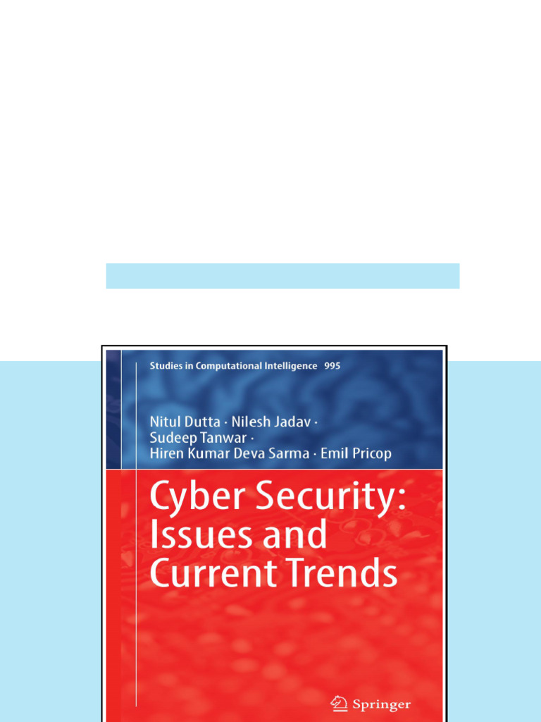 (Ebook) Cyber Security: Issues and Current Trends (Studies in Computational Intelligence, 995 ...