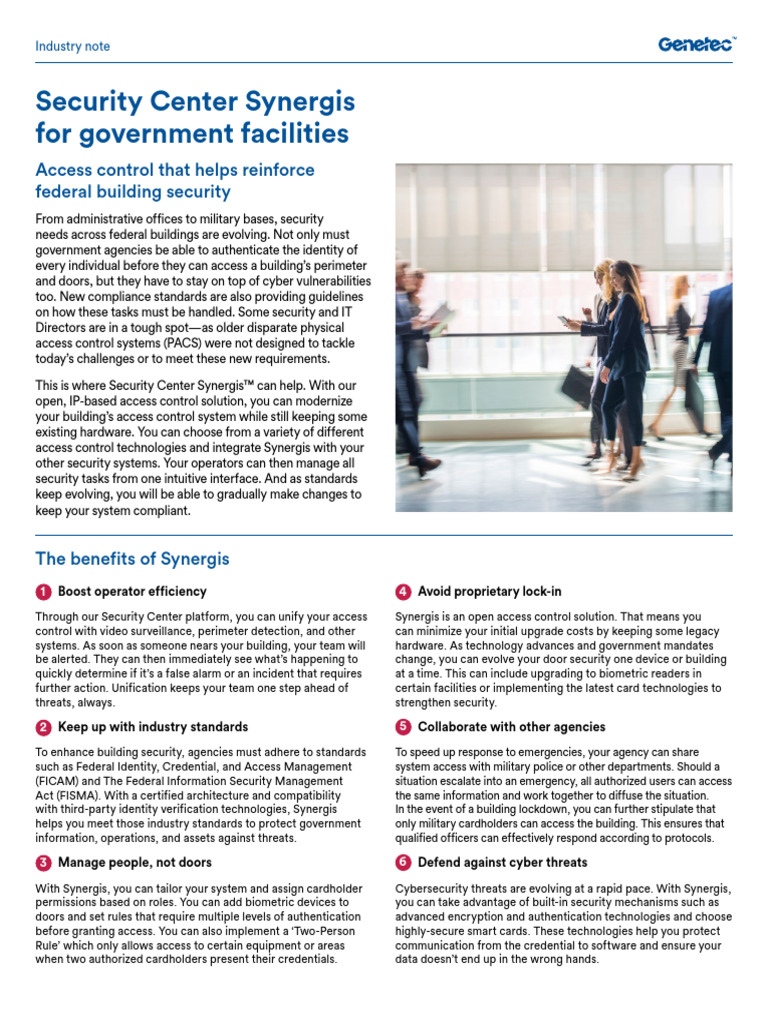 Access Control in Government Buildings | PDF | Computer Security | Security