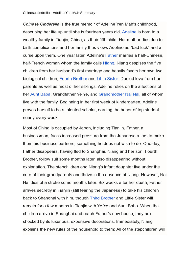 Chinese Cindrella | PDF