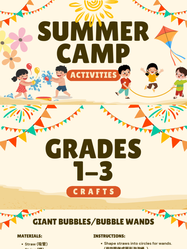 Filipino Summer Camp Activities | PDF | Bead
