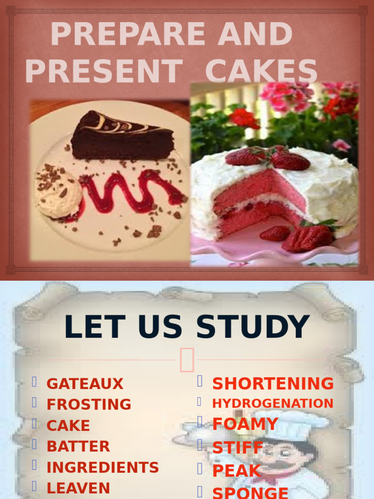 Cake Preparation and Types Guide | PDF