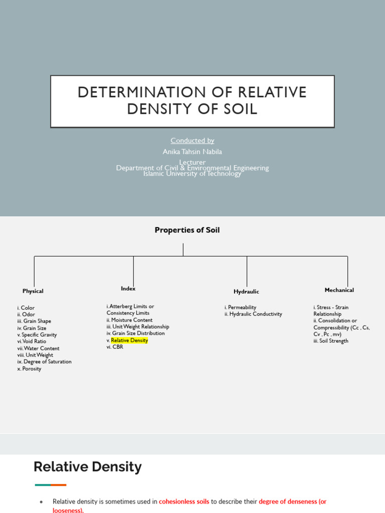 Relative Density of Soil_ATN | PDF | Density | Applied And ...