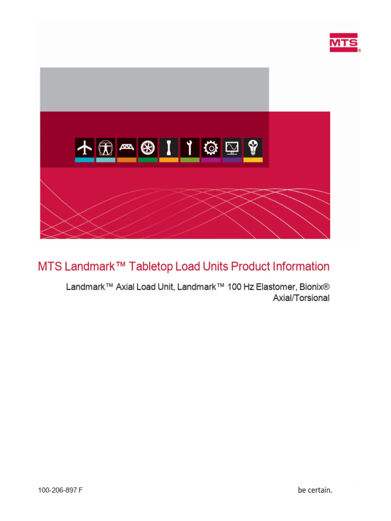 MTS 美特斯 Landmar Tabletop Load Units Product Information 产品信息 | PDF ...