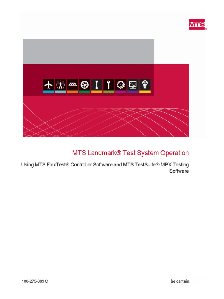 MTS 美特斯Landmark Test System Operation 操作手册说明书 | PDF | Technical Support ...