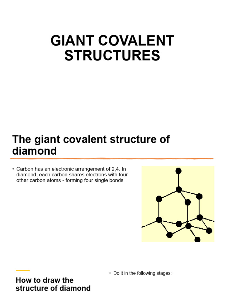 Giant Covalent Structures Explained | PDF | Intermolecular Force ...