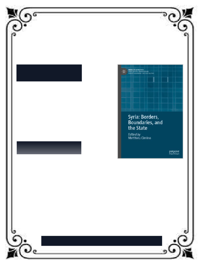 Syria: Borders, Boundaries, and the State Matthieu Cimino eBook ...