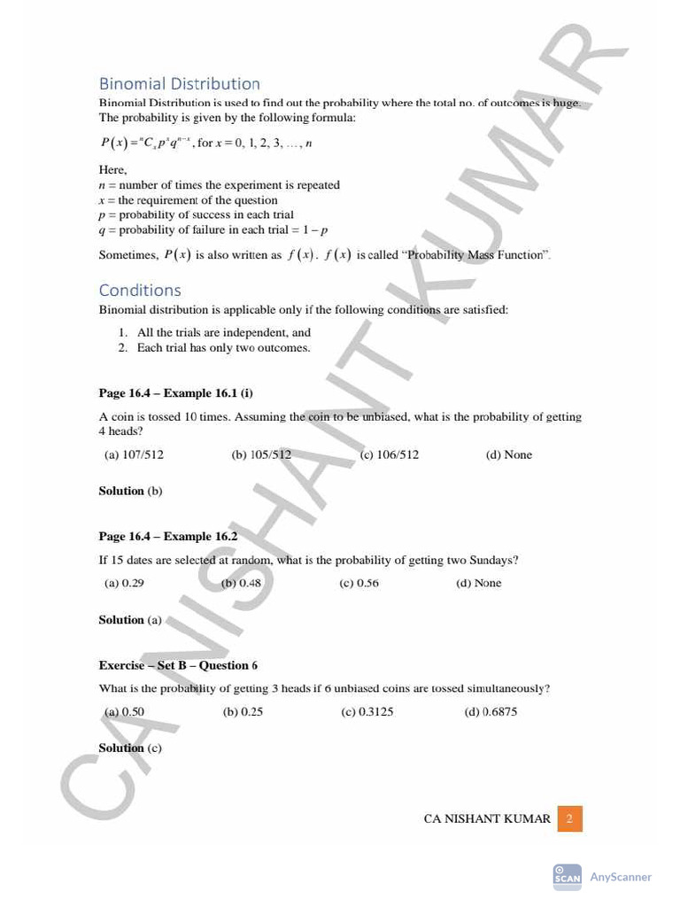 Theoretical Distribution Nishant Kumar | PDF