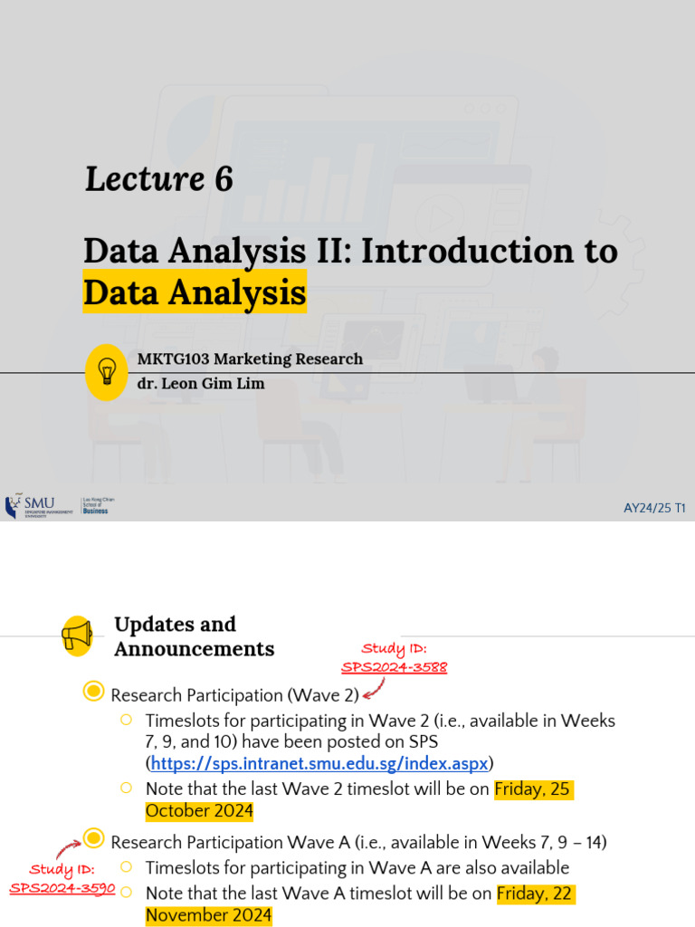 Lecture 6-DataAnalysisII 202425 T1 Post | PDF | Type I And Type Ii ...