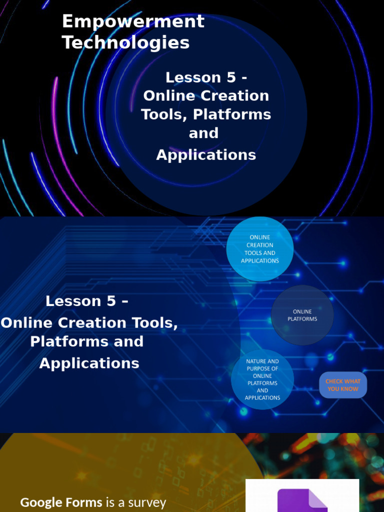 Online Creation Tools for Professionals | PDF | Application Software ...