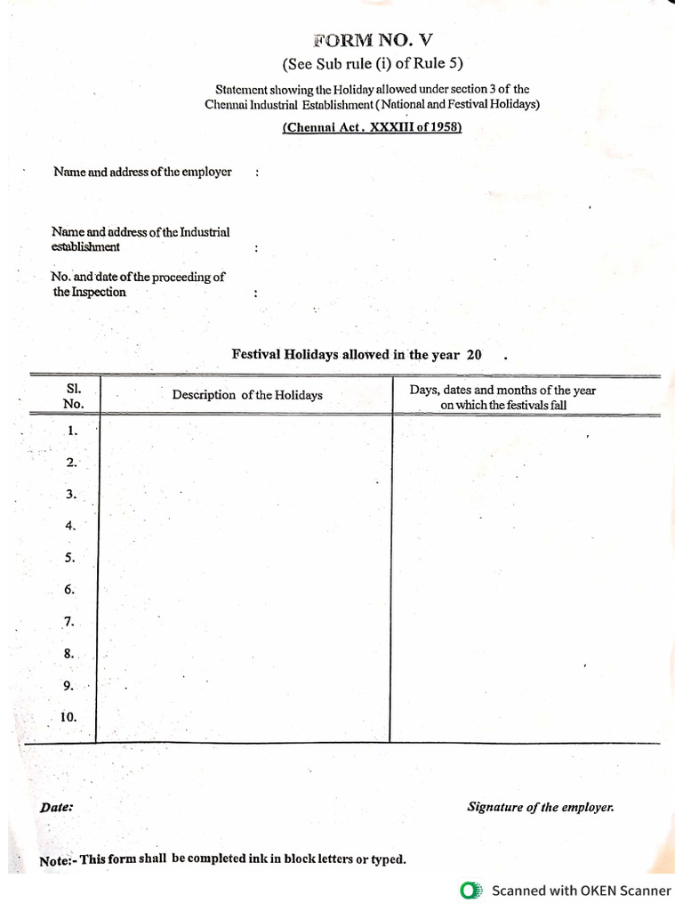 Form 5 | PDF