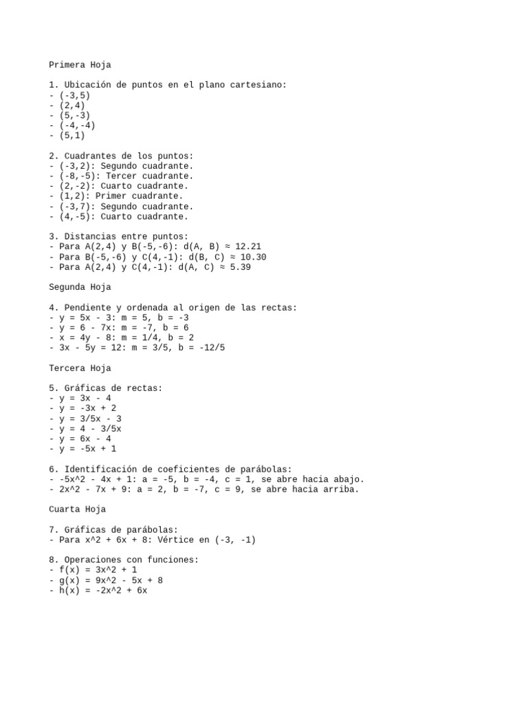 Worksheet Answers | PDF