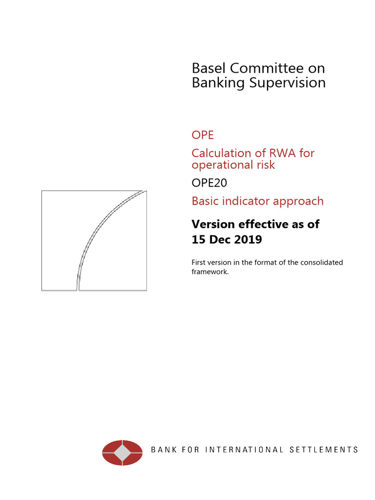 Calculation of RWA For Operational Risk | PDF | Operational Risk | Income