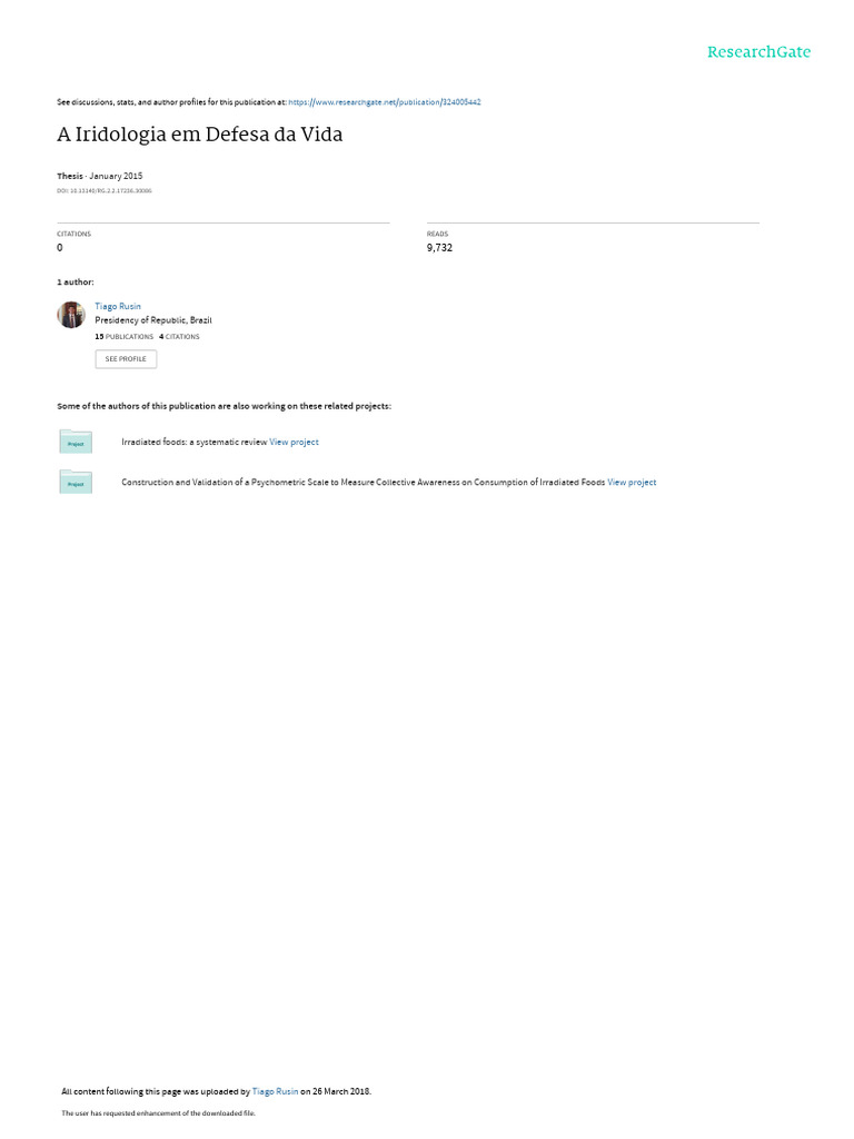 A Iridologia Em Defesa Da Vida-07 | PDF | Massa | Aprendizado