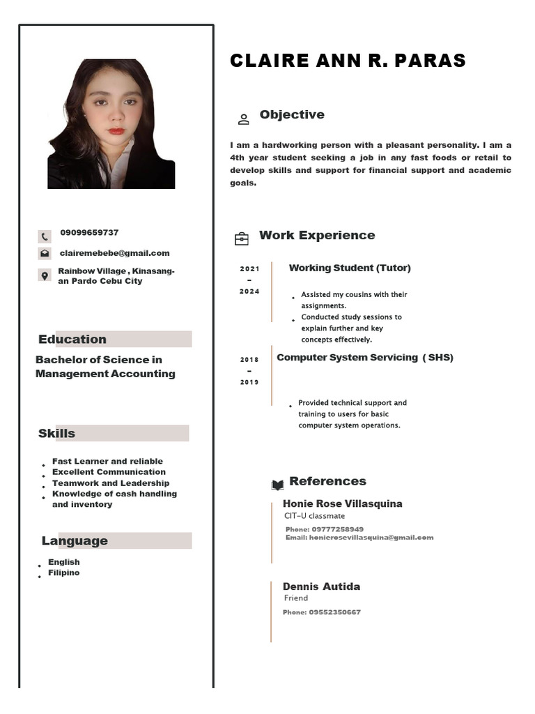 Claire Ann'S_resume | PDF