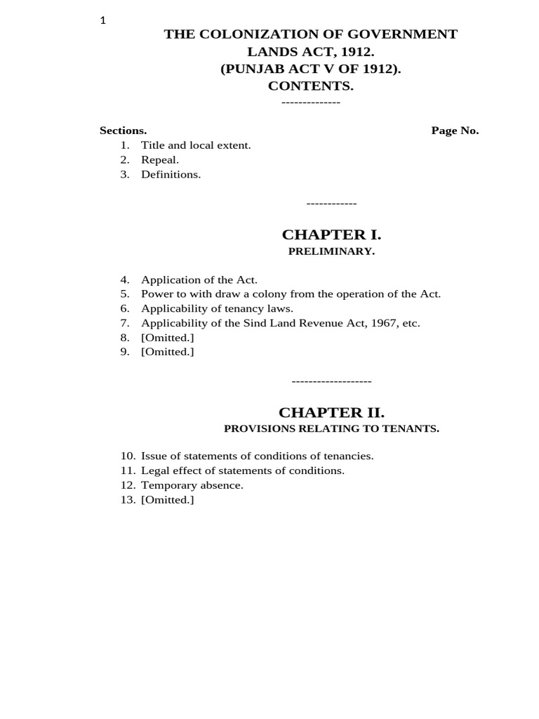 282Colonization of Government Lands (Repaired) | PDF | Leasehold Estate ...