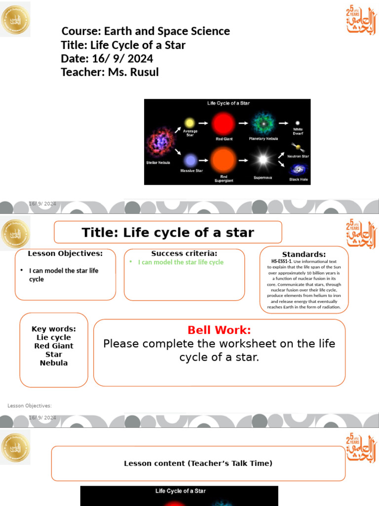 Week 4 | PDF | Stars | Sun