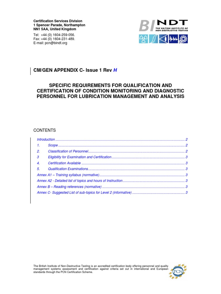Bindt Syllabus Etc | PDF