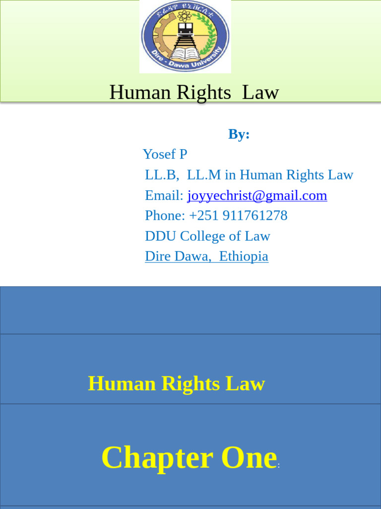 Human Rights Law 1 | PDF | Human Rights | International Law