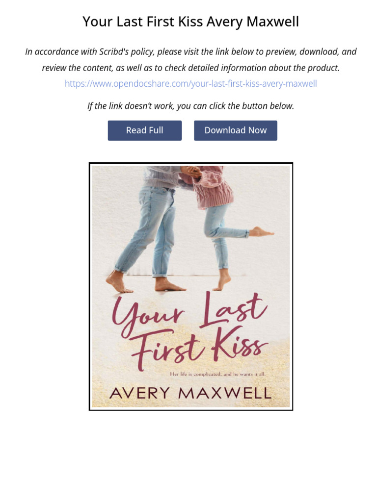 Your Last First Kiss Avery Maxwell | PDF | Books