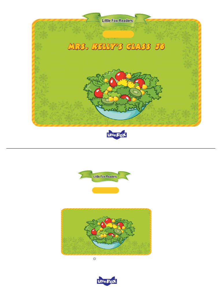 Mrs. Kelly's Class 36. I Don't Like Salad | PDF