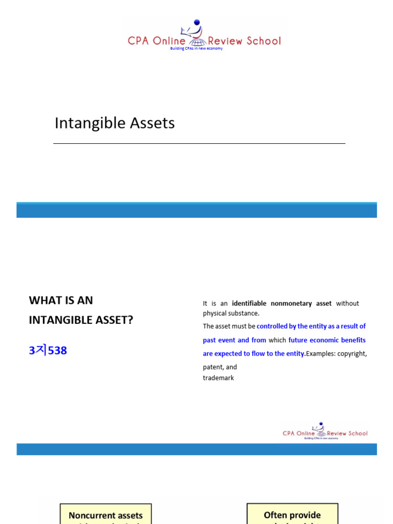 Understanding Intangible Assets in Accounting | PDF | Intangible Asset ...