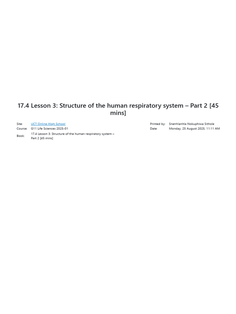 17.4 Lesson 3_ Structure of the Human Respiratory System – Part 2 [45 ...