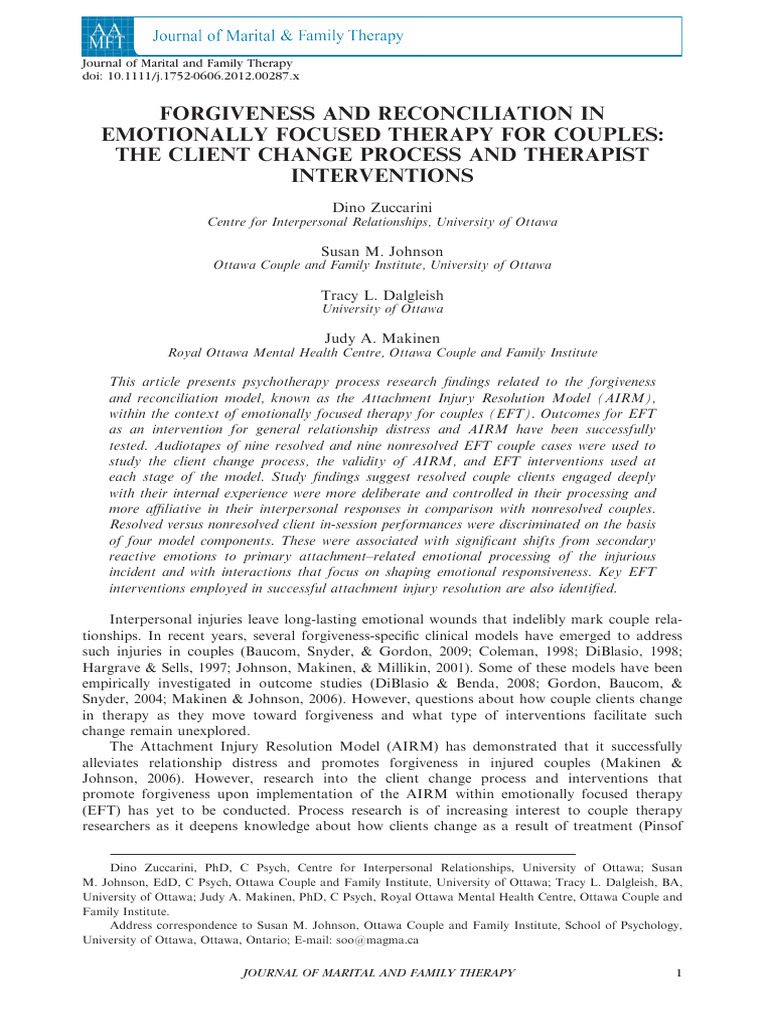 Forgiveness_and_Reconciliation_in_Emotio | PDF | Behavioural Sciences ...