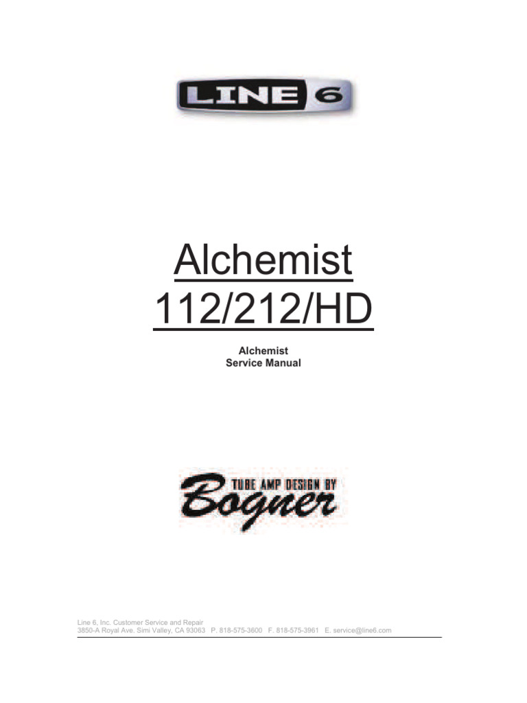 Bogner Alchemist Gitar Amp - Schematics | PDF | Manufactured Goods ...