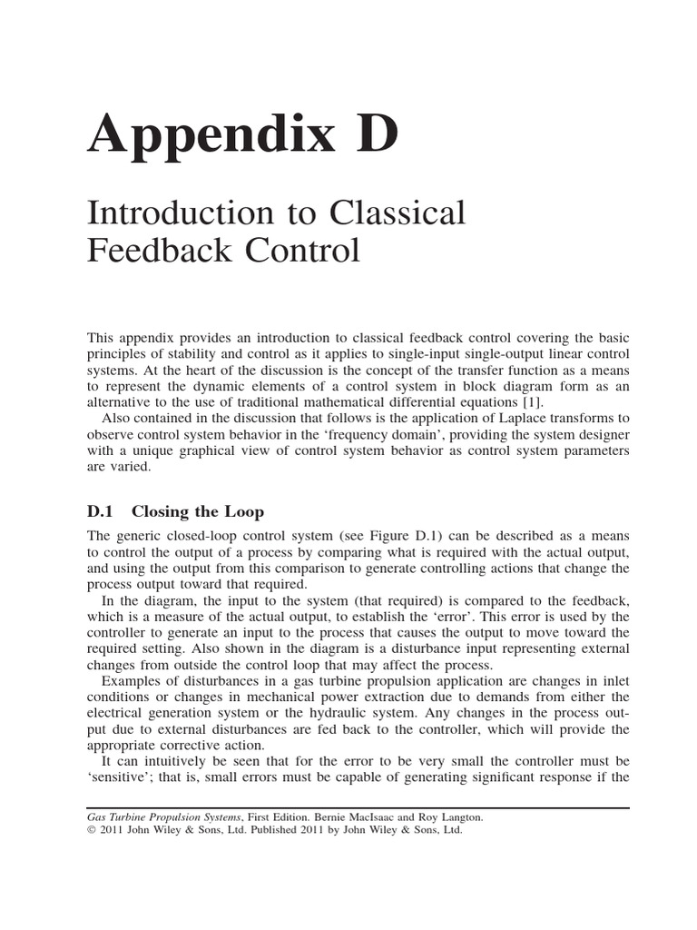 Classical Feedback Control Basics | PDF | Control Theory | Feedback
