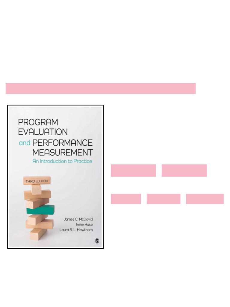 Program Evaluation and Performance Measurement An Introduction to ...