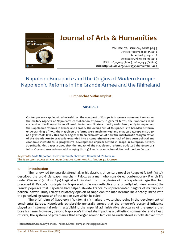 Napoleonic Reforms and Modern Europe | PDF | Napoleon | First French Empire