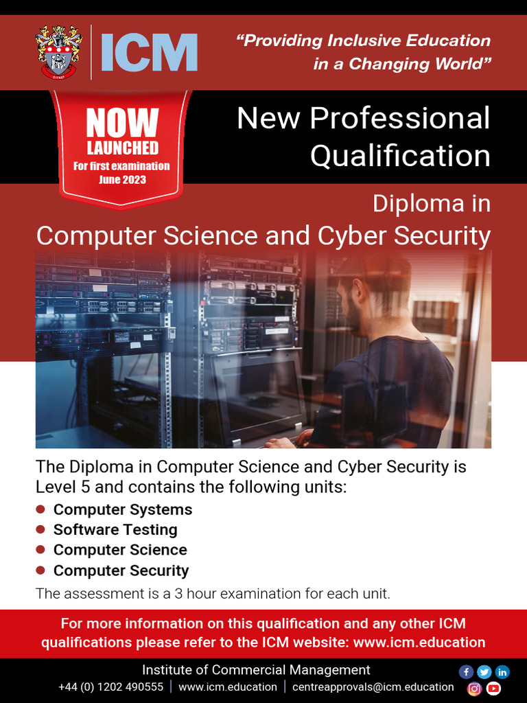 A5 Flyer Diploma in Computer Science and Cyber Security_September_2022 ...