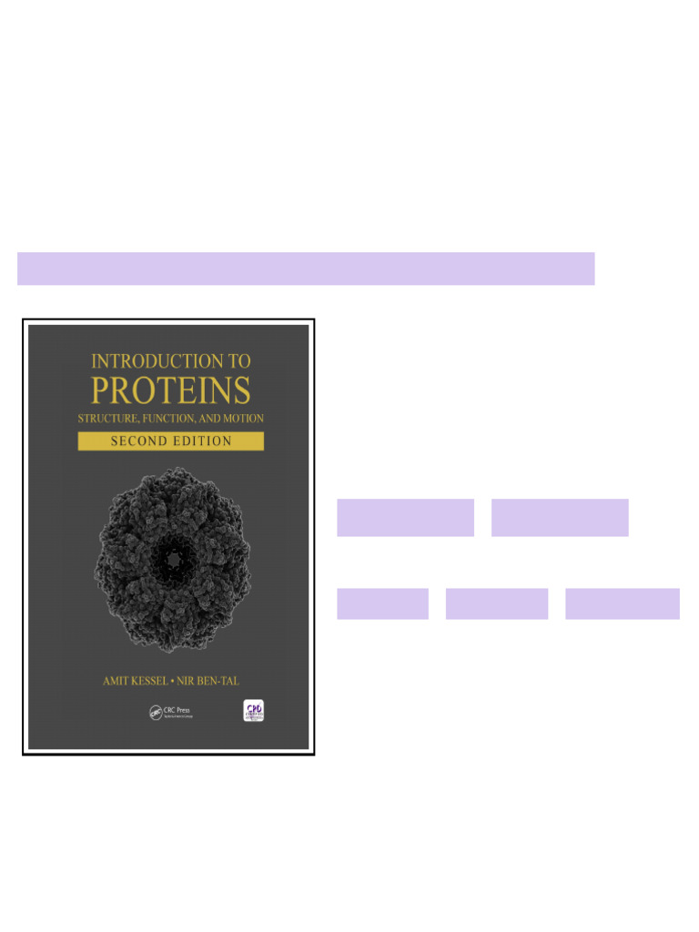 Introduction to Proteins Structure Function and Motion Second Edition ...