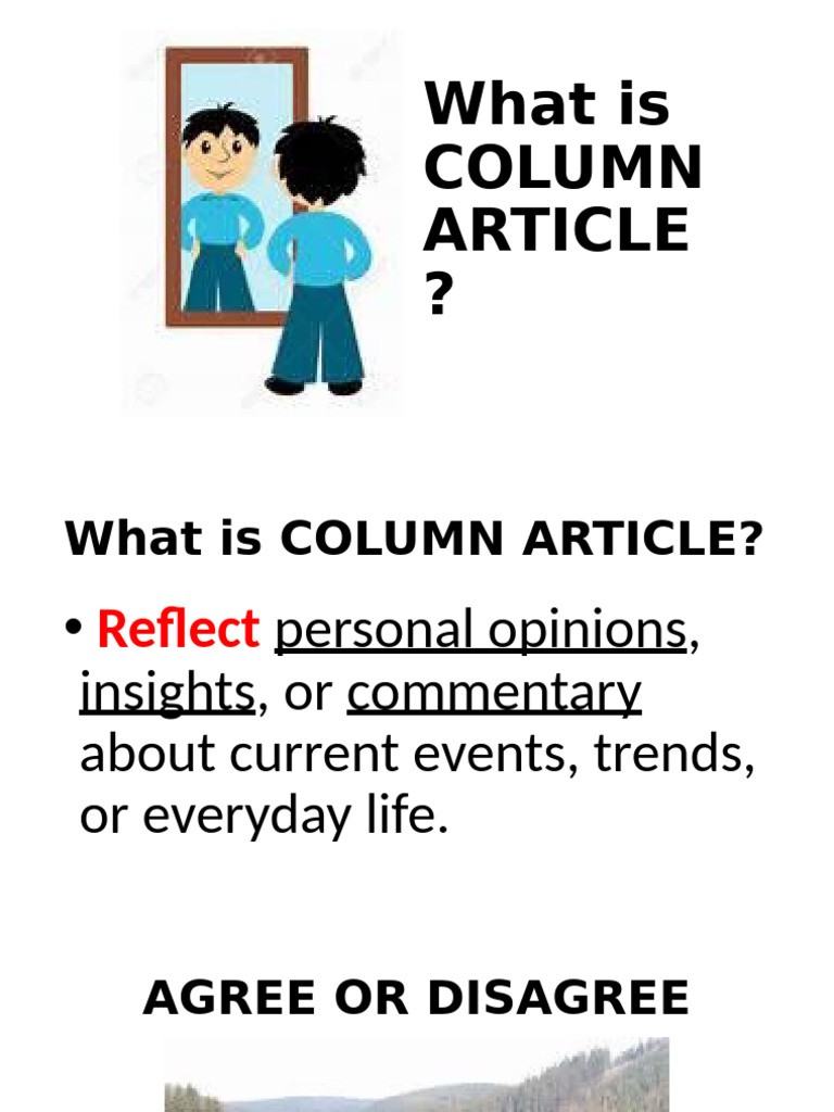 How to Write a Column Article | PDF