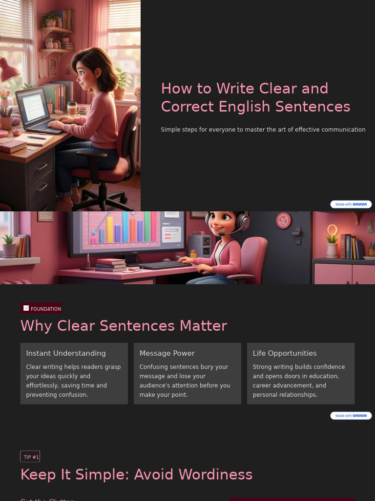 Master Clear English Sentence Writing | PDF | Subject (Grammar ...