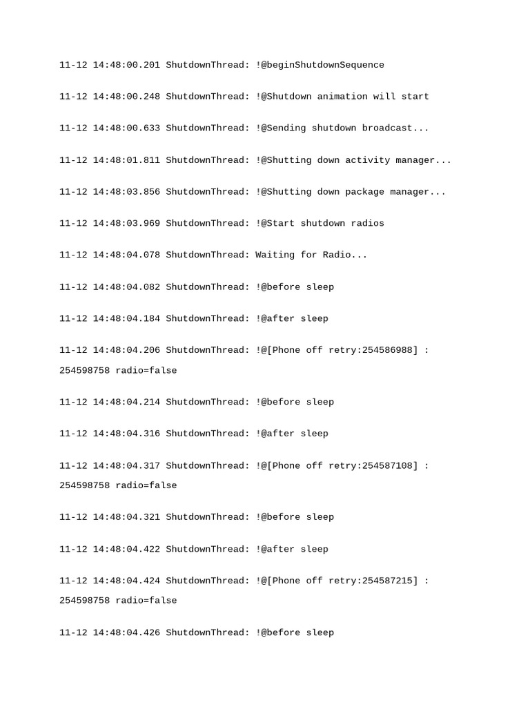 Shutdown Profile.2 | PDF