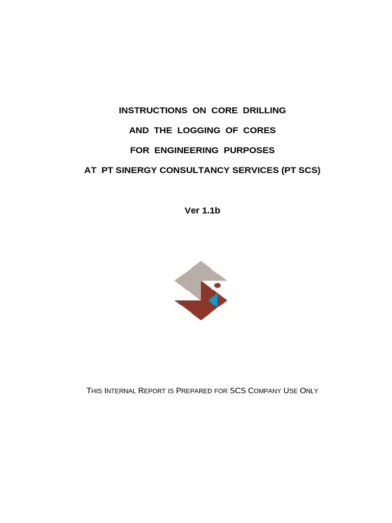 Core Logging Manual | PDF | Borehole | Drilling