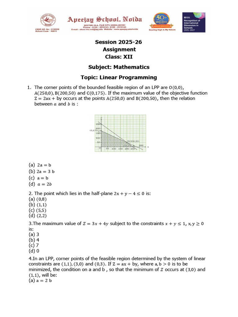 LPP | PDF | Linear Programming | Mathematics Of Computing