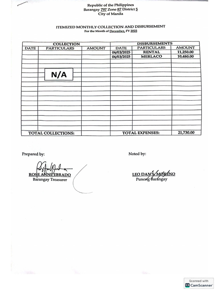 Monthly Collection Oct-Dec | PDF