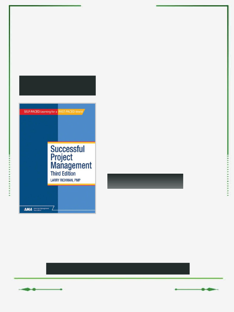 Successful Project Management 3rd Edition Larry Richman updated 2026 ...