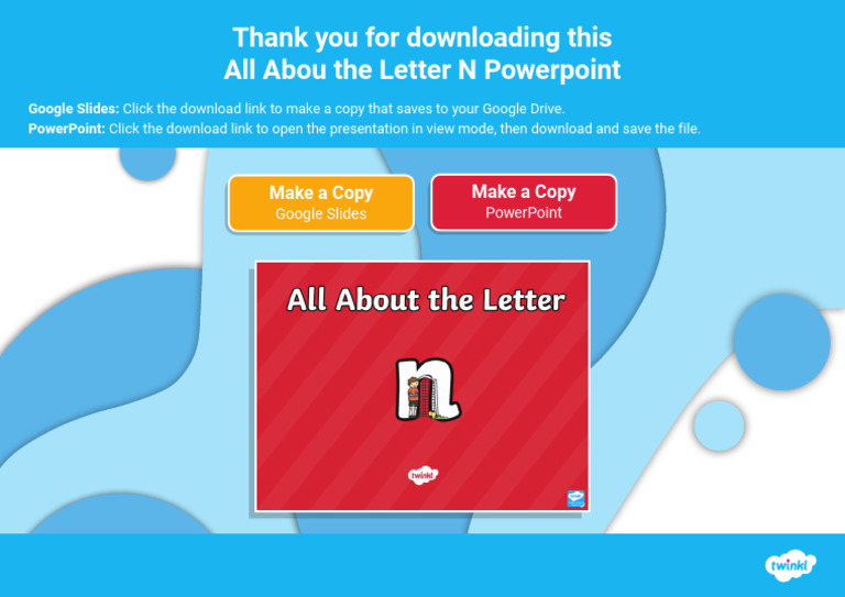 Au l 2548884 All About the Letter n Powerpoint Ver 11 | PDF