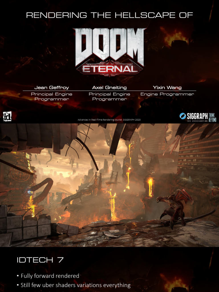 Rendering Doom Eternal | PDF | Rendering (Computer Graphics) | Shader