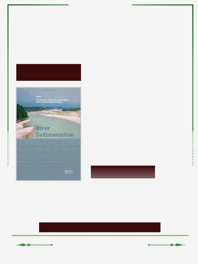River Sedimentation Proceedings of the 13th International Symposium on ...