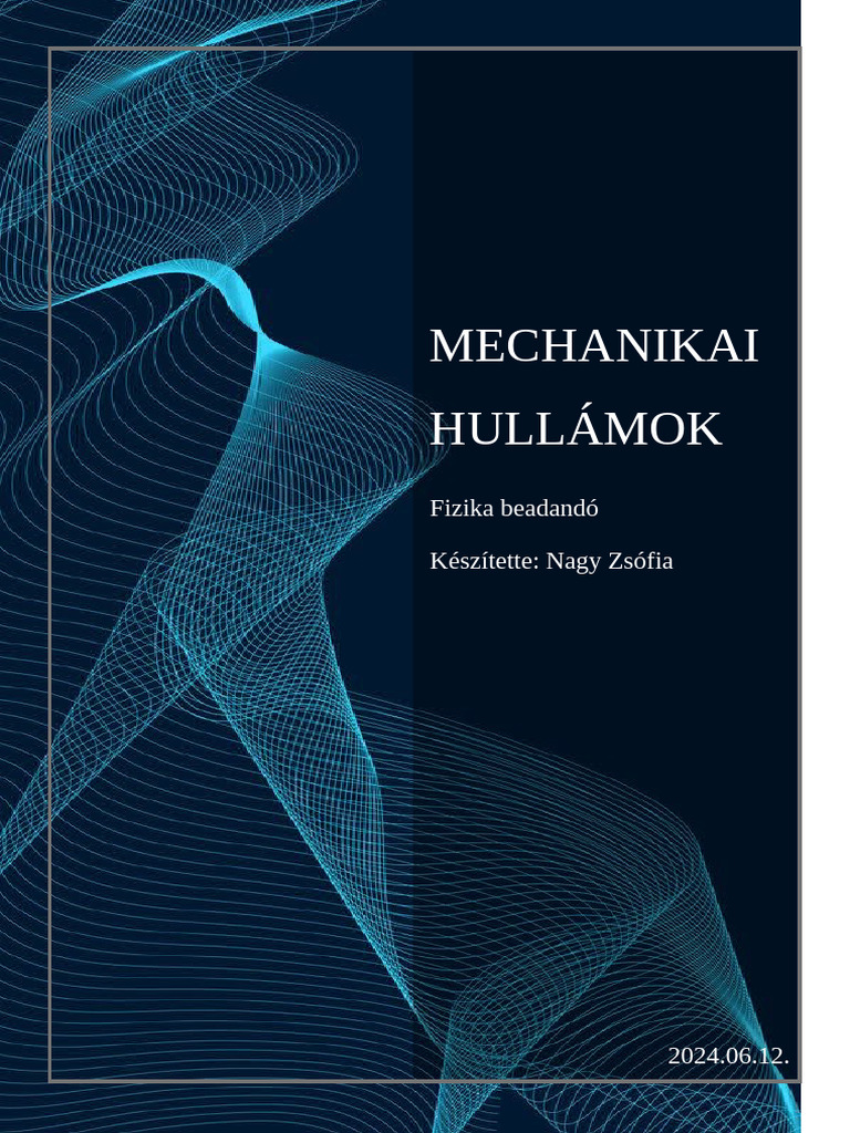 Mechanikai Hullámok | PDF