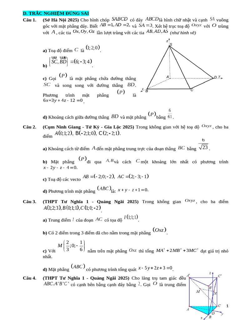 D. Trac Nghiem Dung Sai - CH | PDF