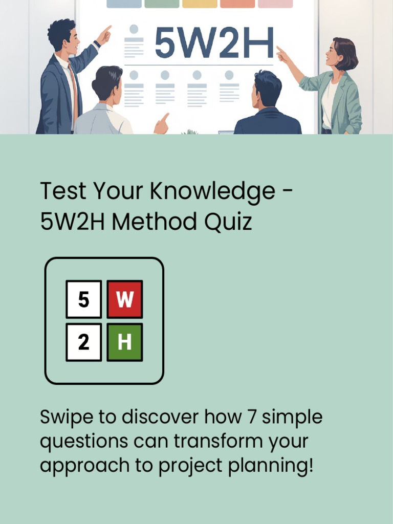 CAR Test Your Knowledege Solving With the 5W2H Method | PDF | Goal ...